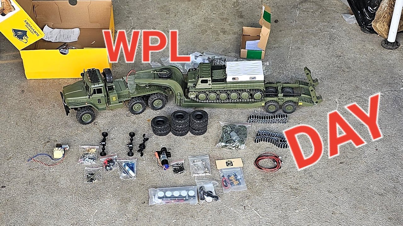 WPL upgrades for B-36 tractor trailer. - YouTube