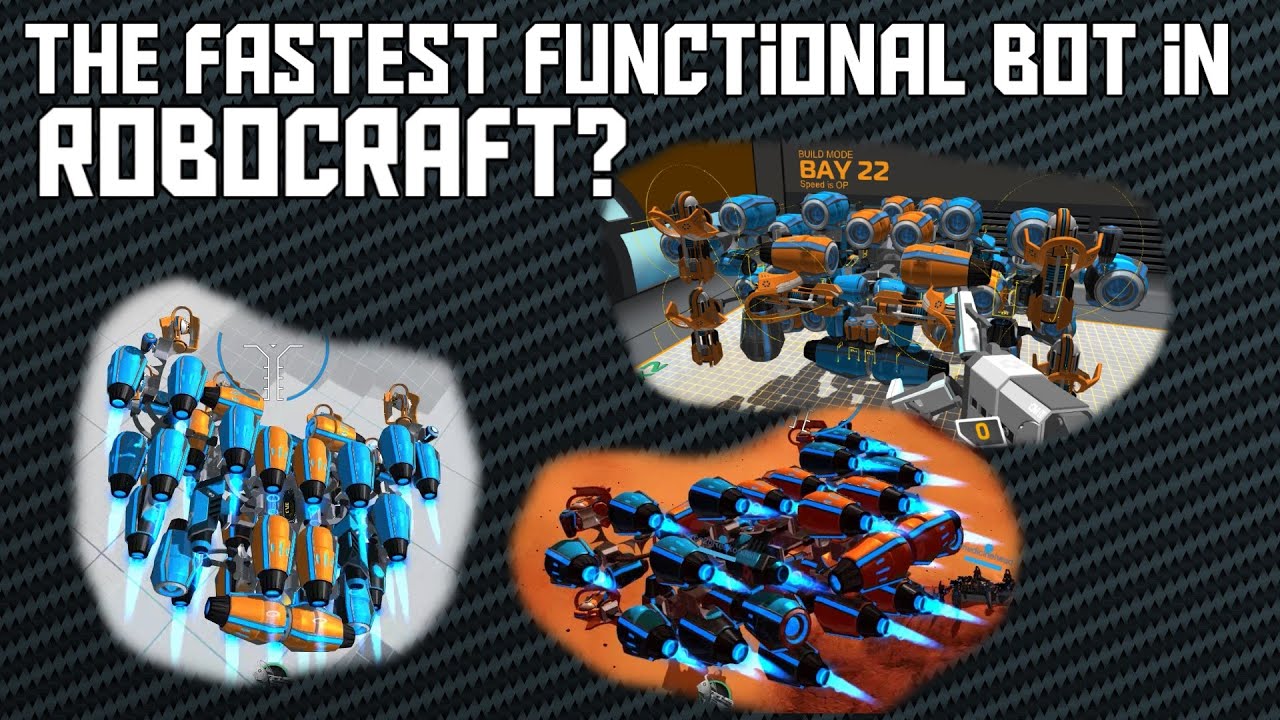 Robocraft: The fastest functional Bot in the Game? - YouTube