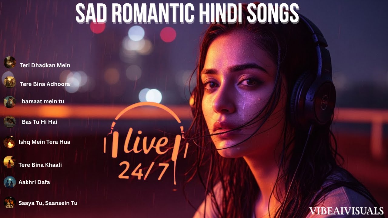 💔 24/7 Live | Bollywood Lo-Fi 💖 Sad Romantic Hindi Song | Chill, Study ...