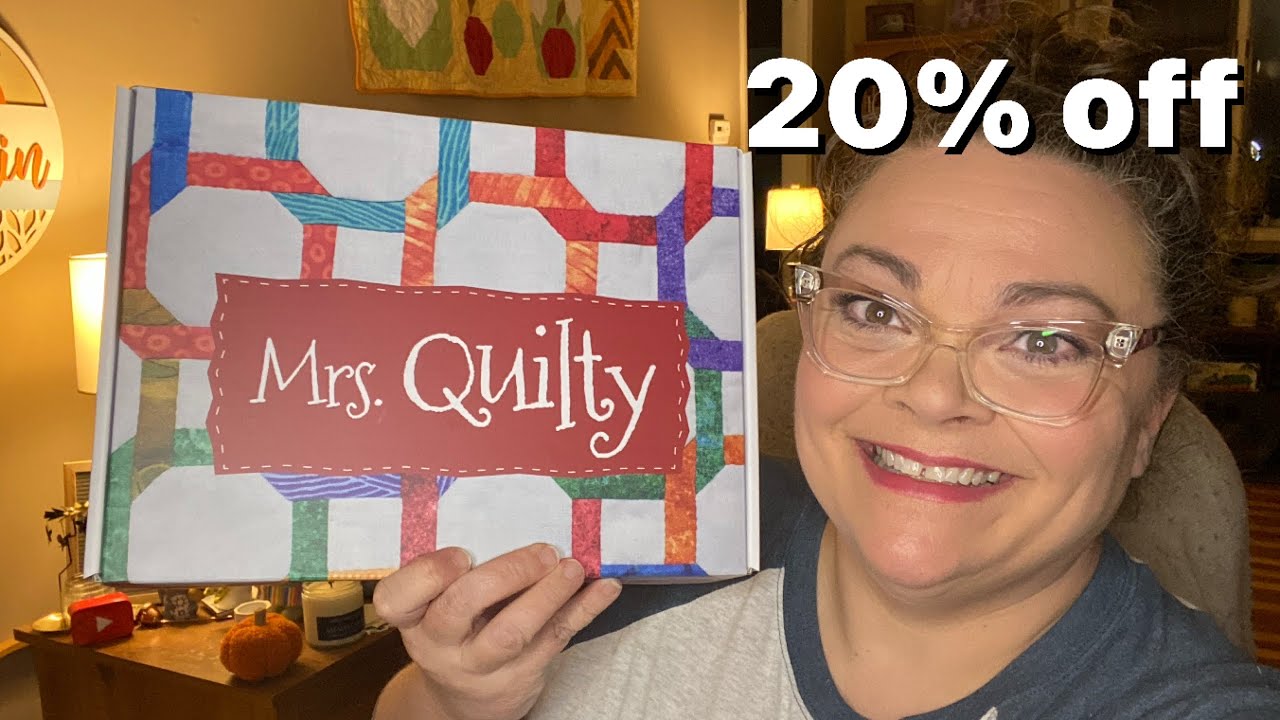 Mrs Quilty - Box 2 + 20% off - November 2024 - YouTube