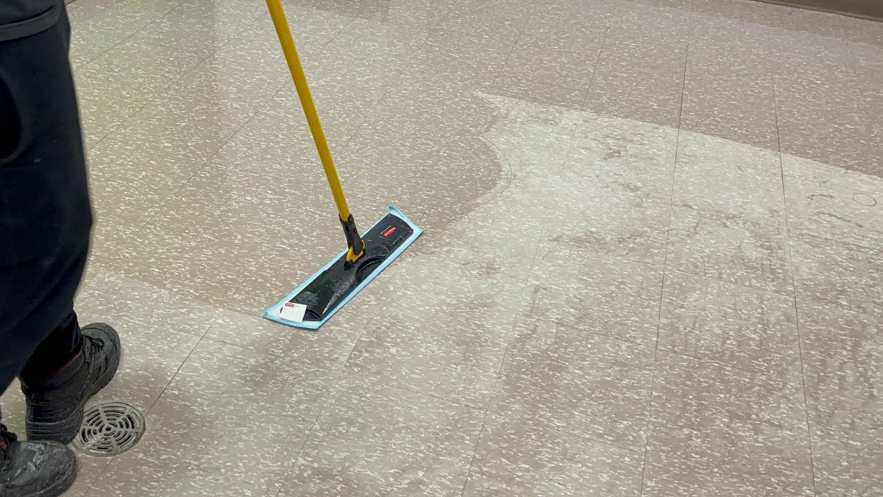VCT Floor Strip & Wax (SHINY RESULTS) - YouTube