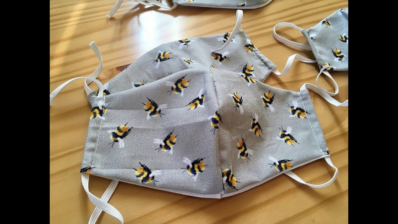 DIY How to make cheap, quick & easy cotton face mask - YouTube