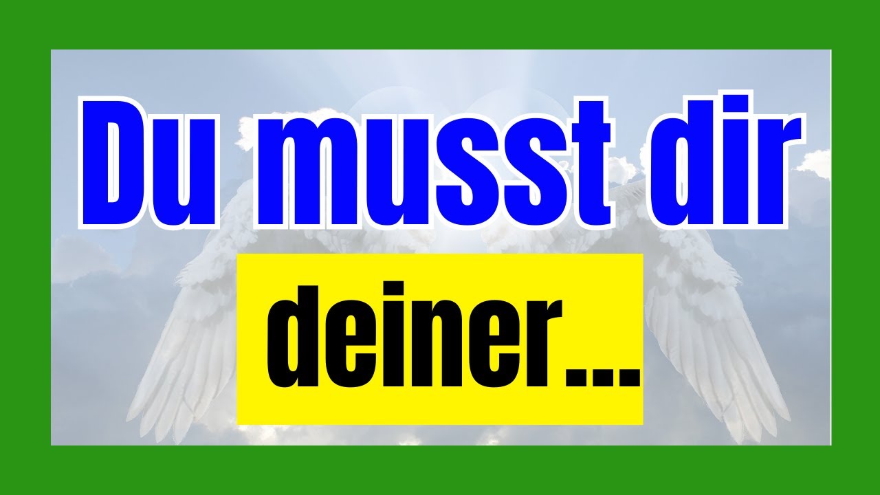 🦋Du musst dir deiner... 🌟 - YouTube