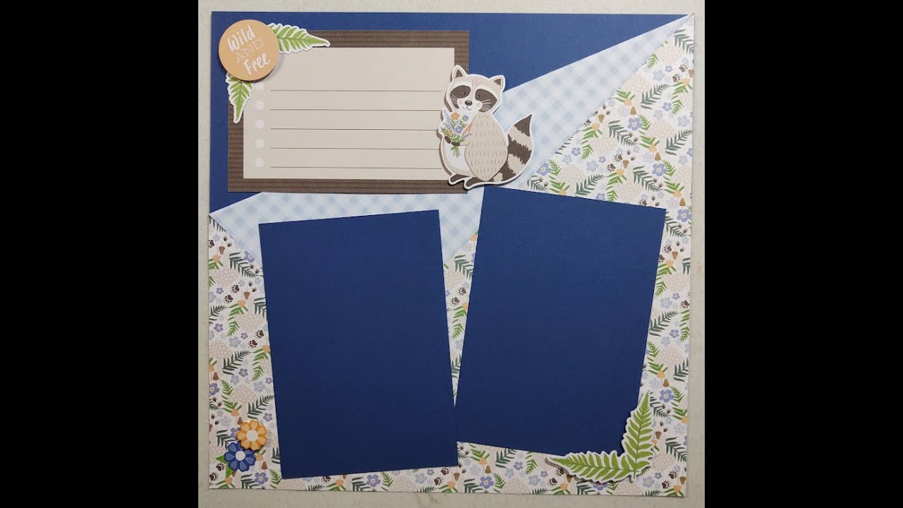 4.9.24 Folded Page with Mats using Creative Memories National Scrapbook ...
