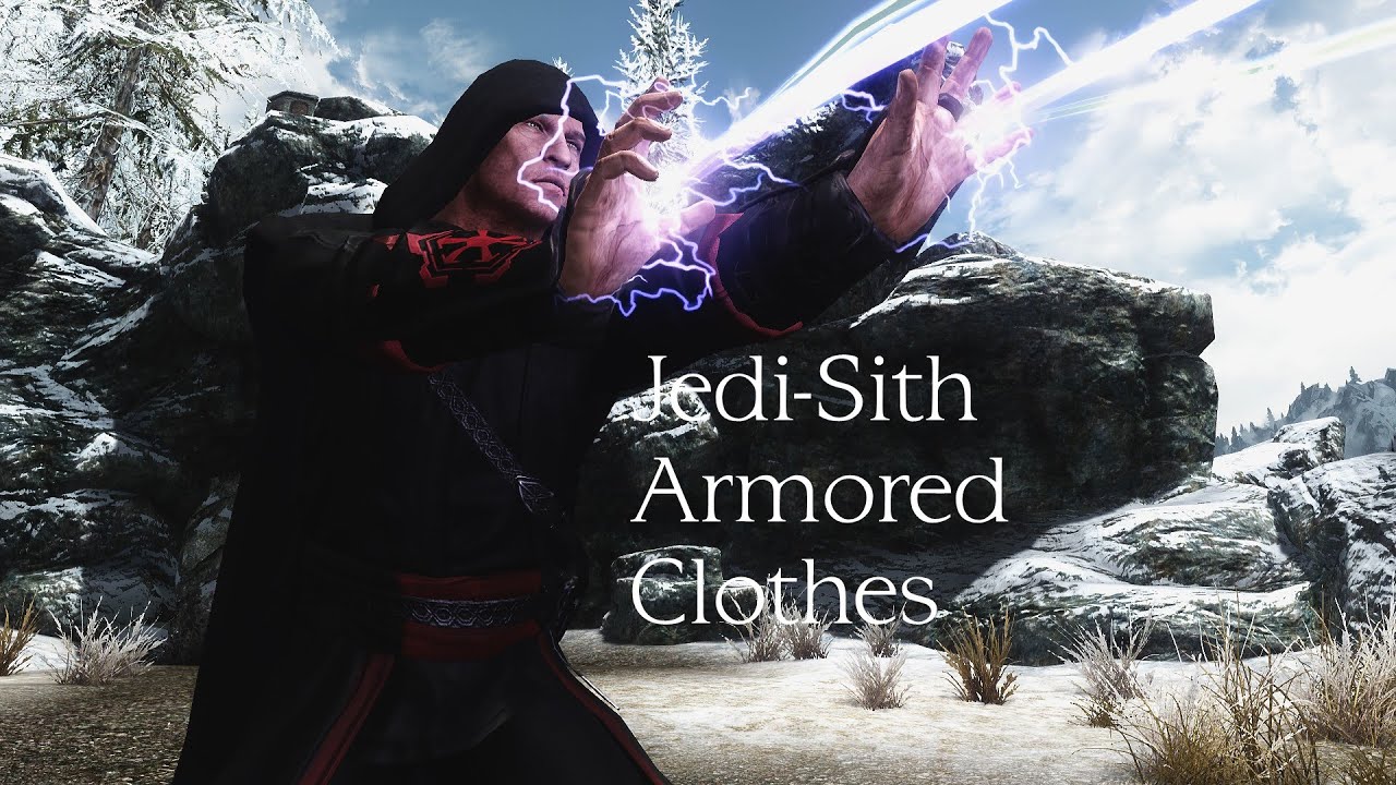Skyrim Armor Mod: Jedi-Sith Armored Clothes - YouTube