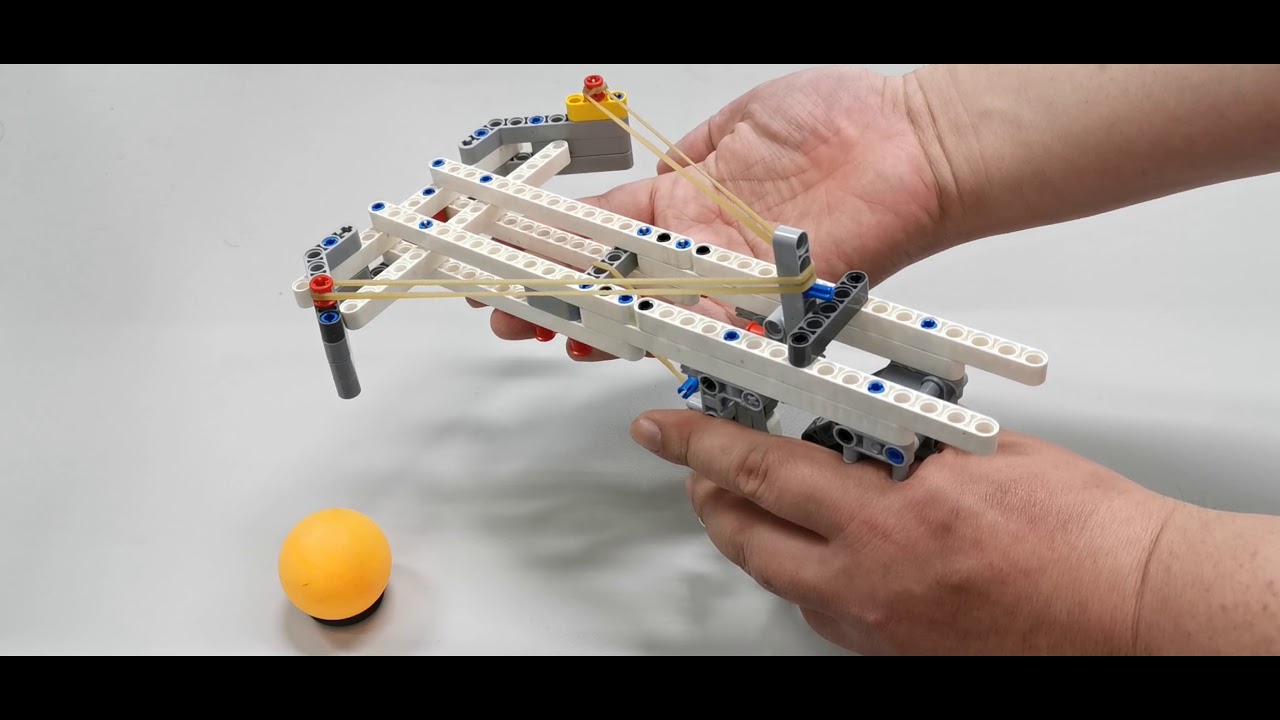 Lego Project - Ping Pong Crossbow - YouTube