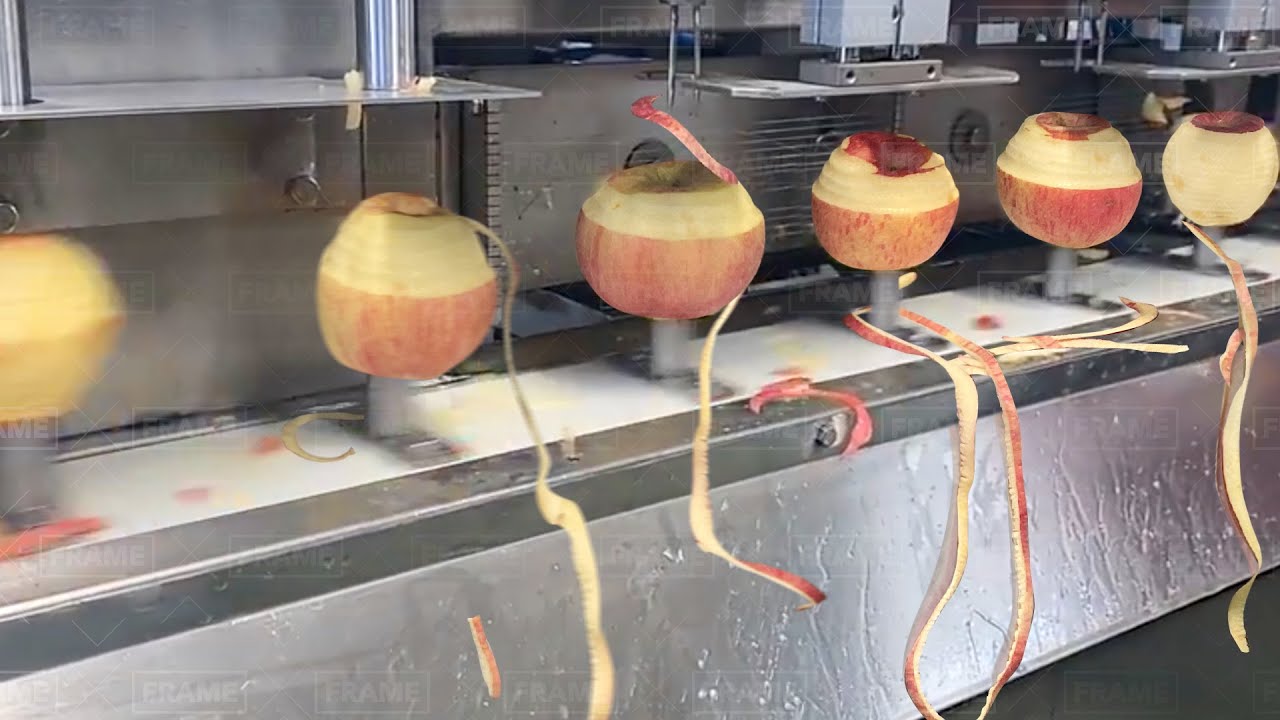 Inside Massive Apple and Juice Harvesting and Processing Factory - YouTube