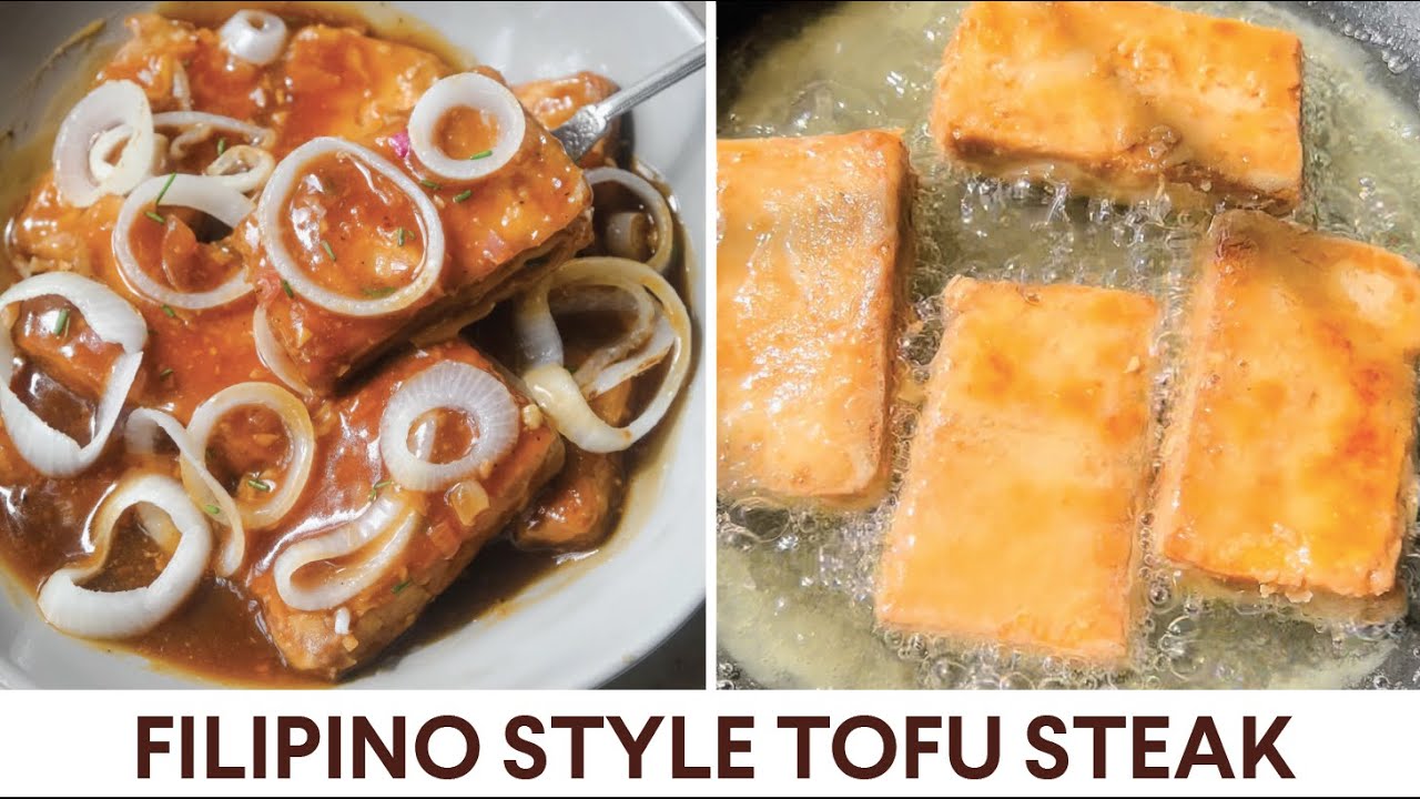 Filipino Style Tofu Steak (Tokwa Recipe) - YouTube