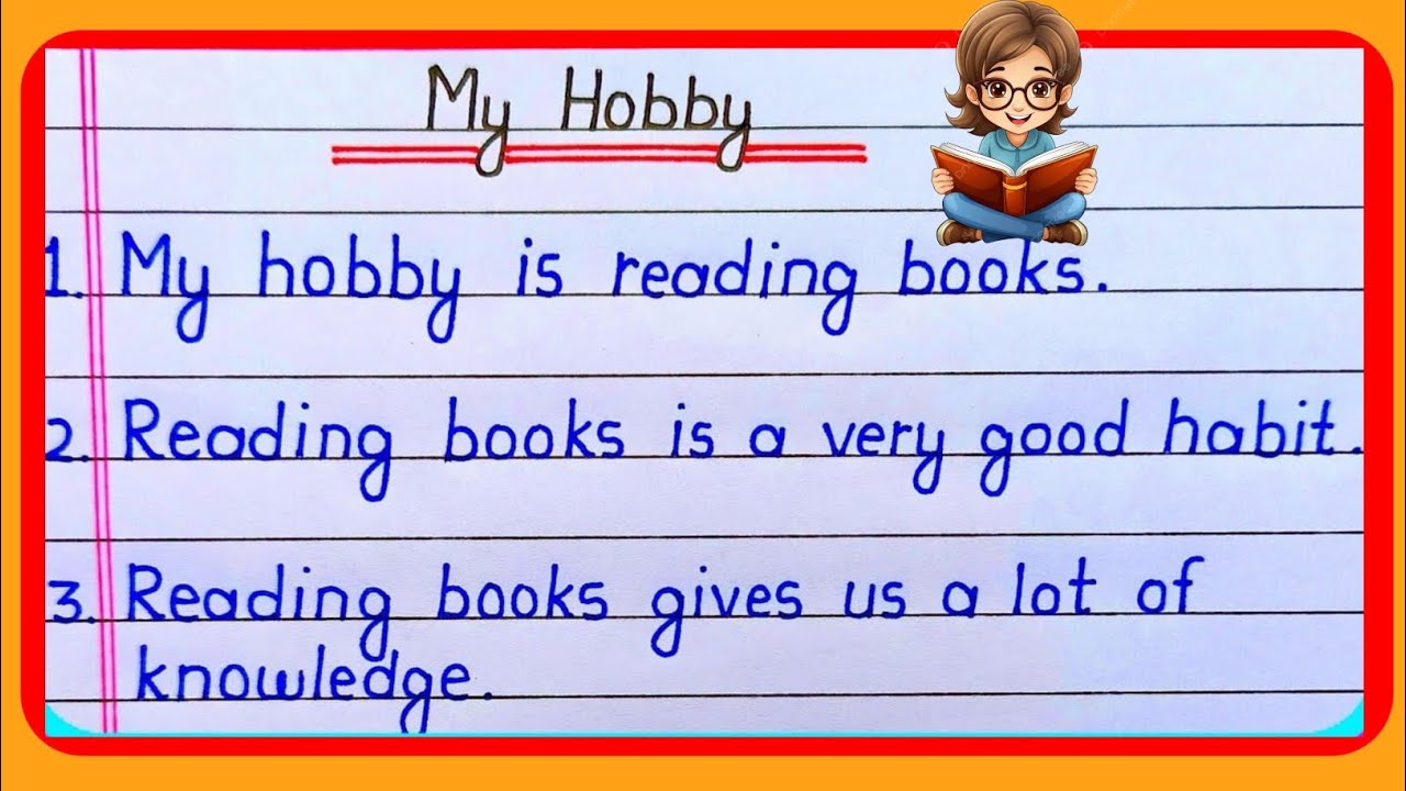 10 lines on my hobby reading!! My hobby reading essay in English ...