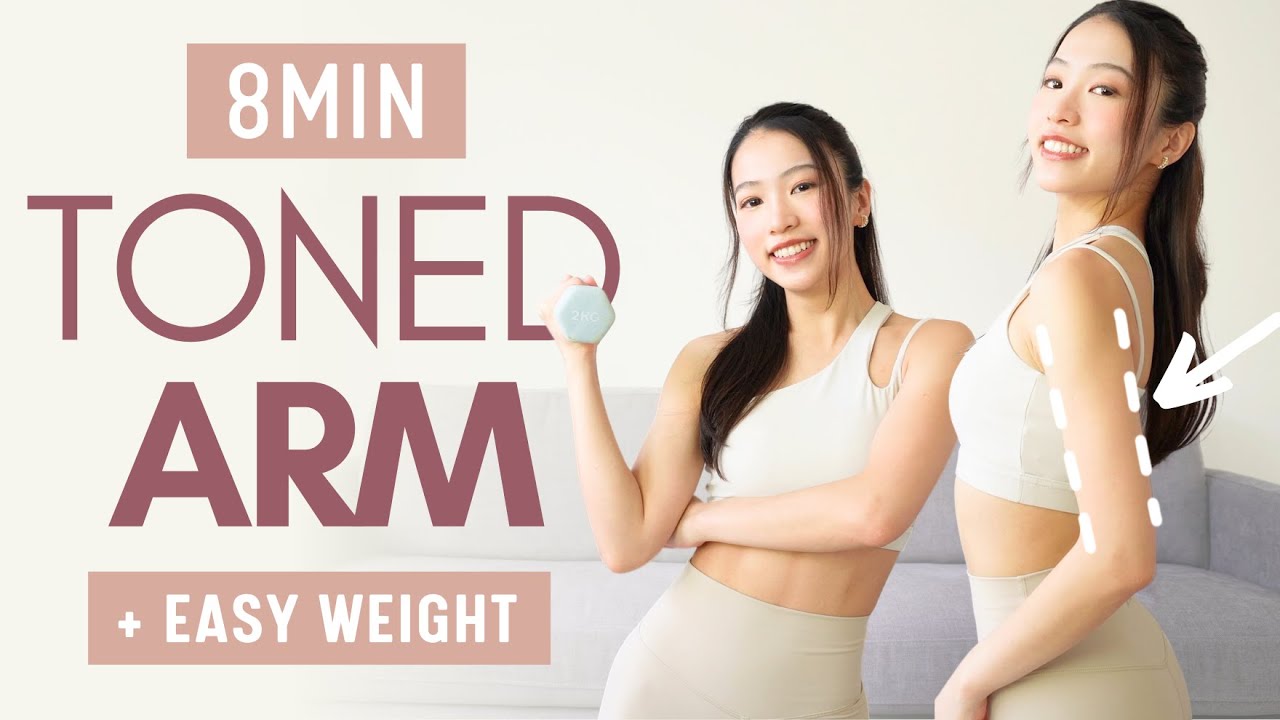 8min Slim Arm workout (Get FASTEST Result!) 100% Burn Arms Fat - YouTube