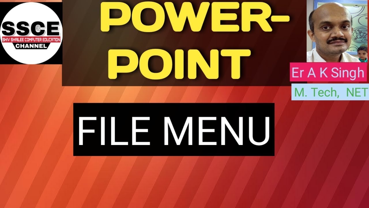 POWERPOINT FILE MENU - YouTube