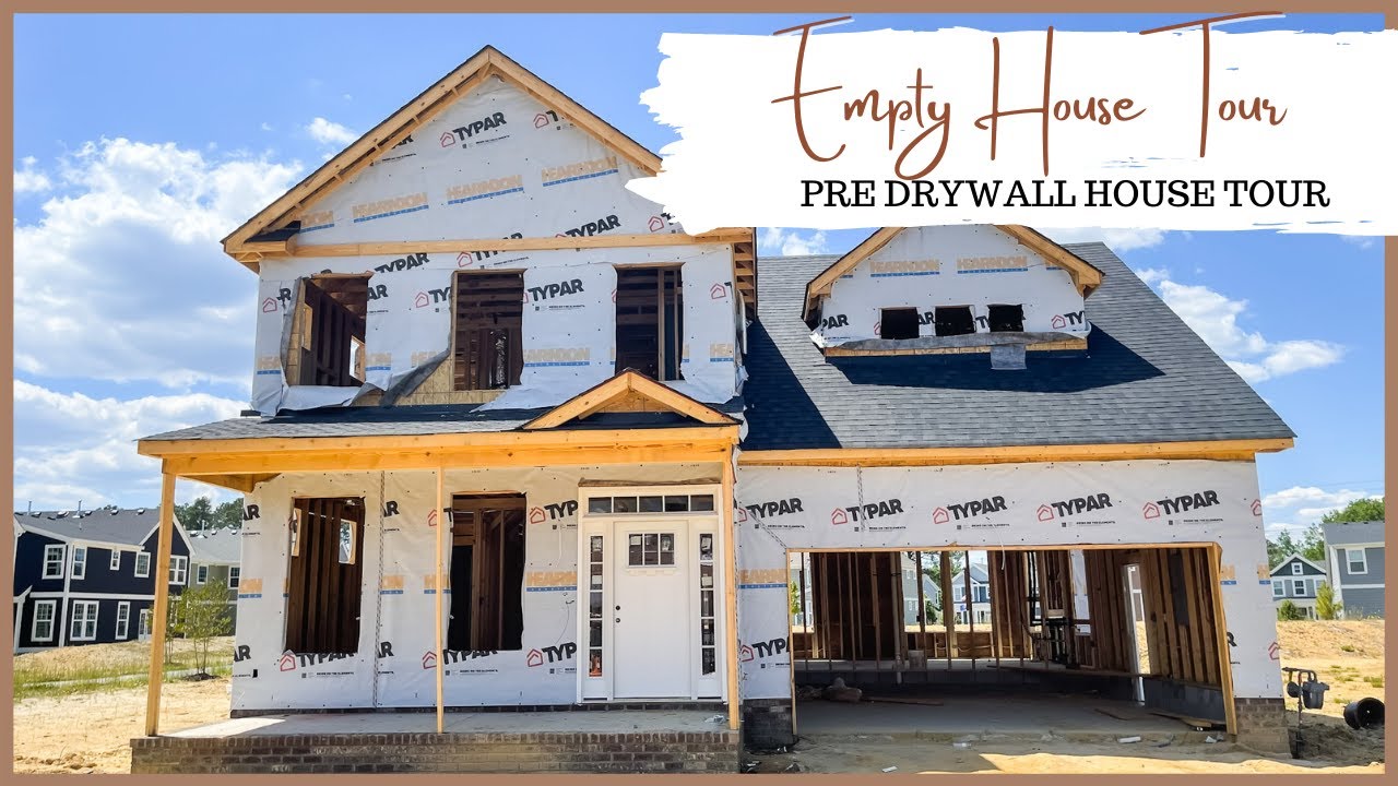 *NEW* PRE DRYWALL EMPTY HOUSE TOUR 2021 | New Construction Home - YouTube