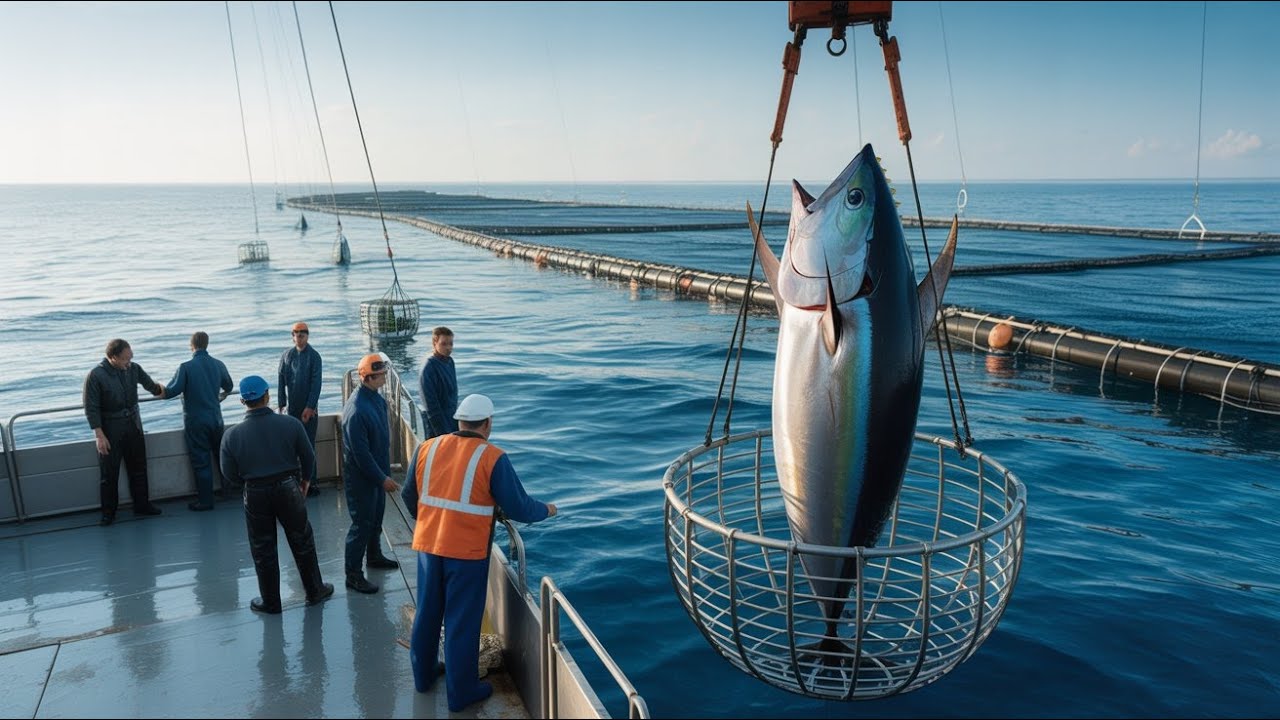 Inside the Massive Ocean Farms Where Tuna Fish Are Raised for the World ...