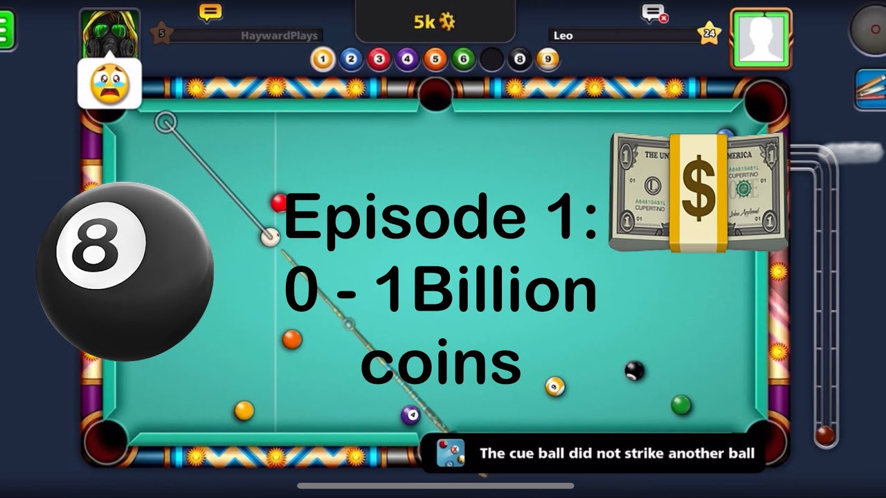 New Series! 8 ball pool 0 - 1Billion fresh account / Episode 1 - YouTube