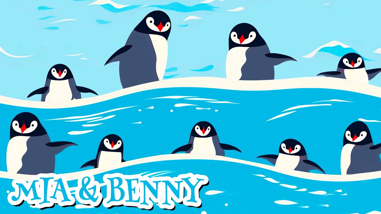 Penguins On Ice 🐧 Mia & Benny Kids Songs | Songs For Children - YouTube