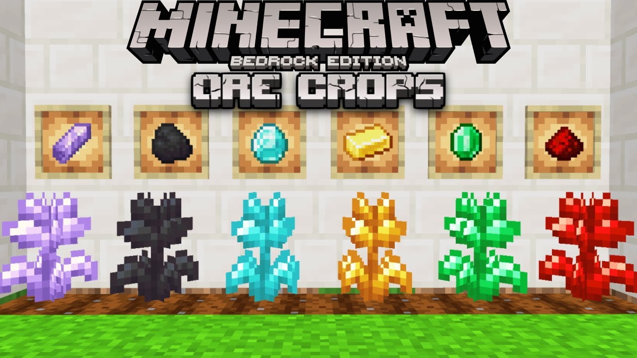 👉Ore Crops Addon - Cultiva Minerales en Minecraft PE/ Bedrock / Xbox /PS4 - YouTube
