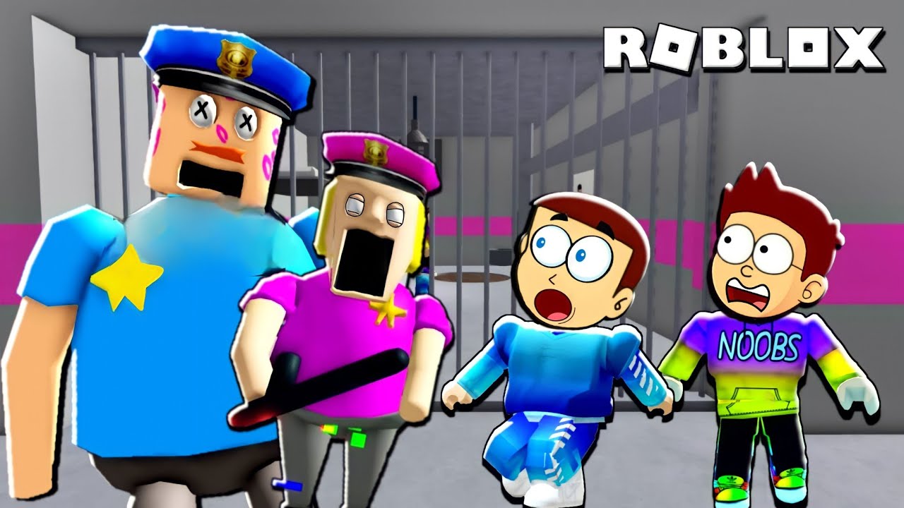 Roblox Police Girl Prison Run Obby | Shiva and Kanzo Gameplay - YouTube