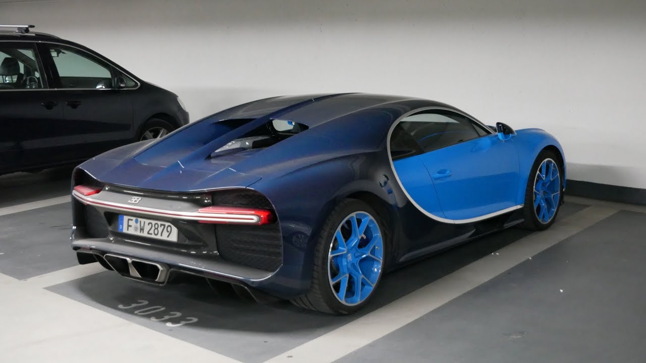 LOUD Bugatti Chiron in Munich | Start up, insane loud sound, fast ...