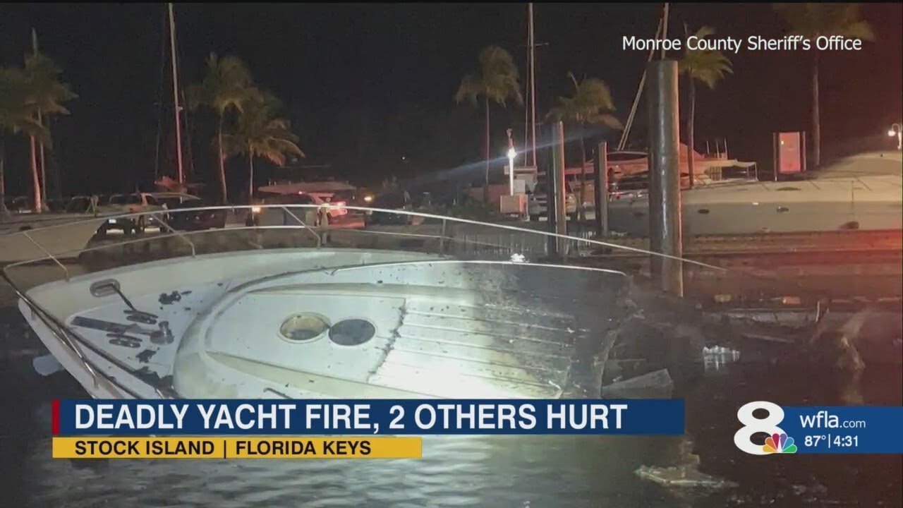 St. Pete woman dies in Keys yacht fire; 2 others hurt - YouTube