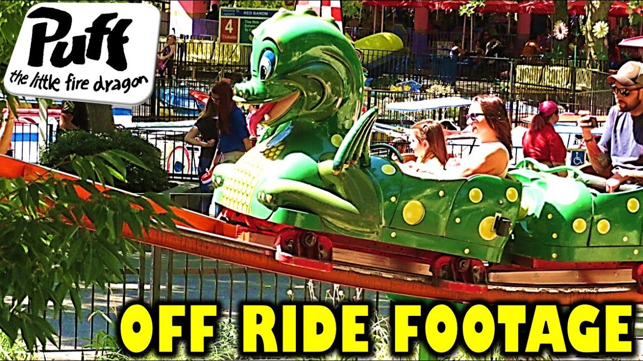 Puff the Little Fire Dragon at Lagoon Off-Ride Footage (No Copyright ...