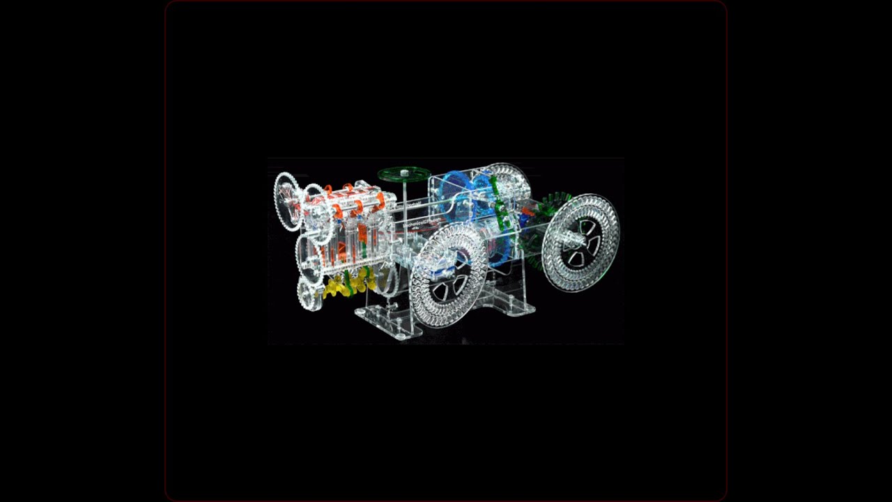 Explaining my lasered acrylic engine models - YouTube