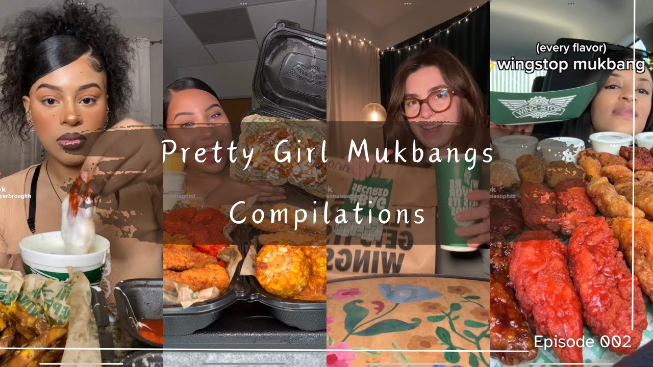Pretty Girls ASMR: TikTok Wingstop Mukbang Compilation - YouTube