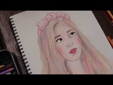 BLACKPİNK- Rose Çizimi / Drawing Rose from BLACKPİNK🌺