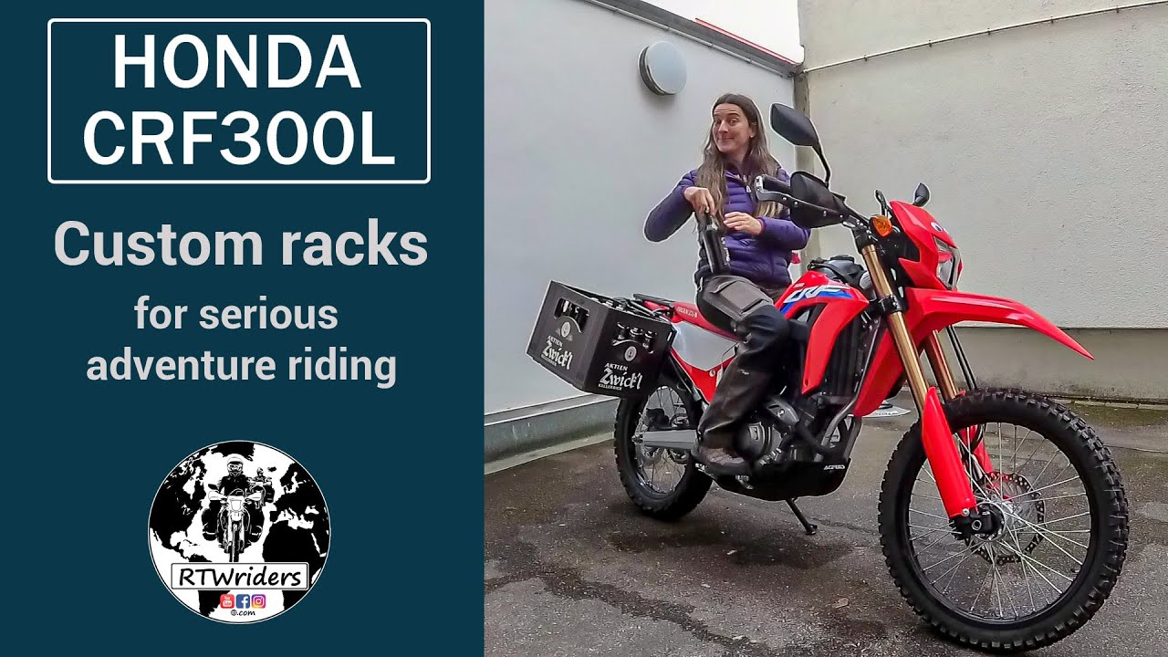 HONDA CRF300L custom racks "Made for the Brave" - YouTube