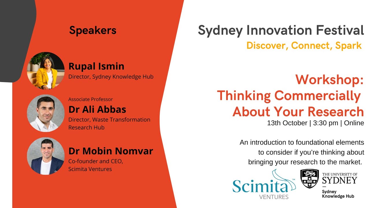 Thinking Commercially About Your Research - YouTube