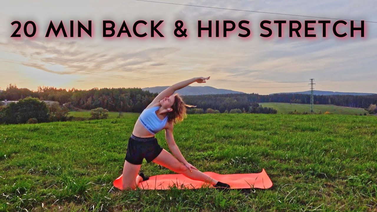20 MIN BACK & HIPS STRETCH - Yoga Flow for Flexibility & Strength, Back ...
