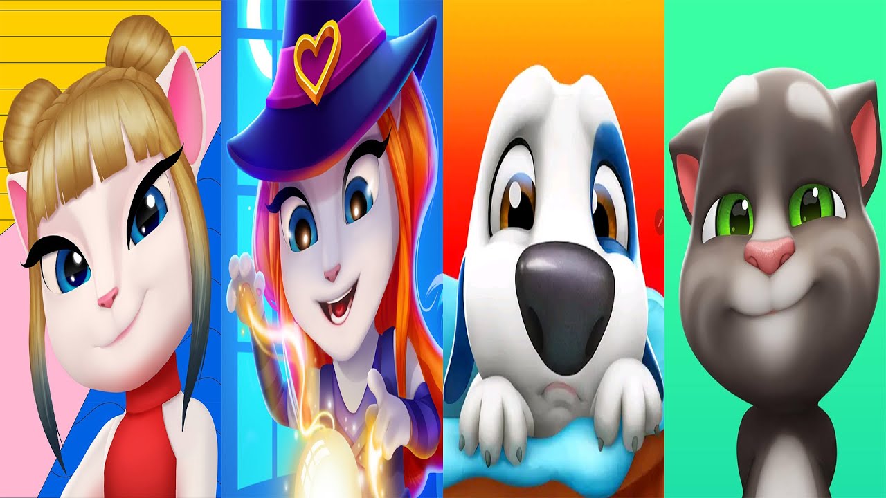 FUN BEYOND FUN: Talking Hank vs My Talking Angela | My Talking Tom 2 vs ...