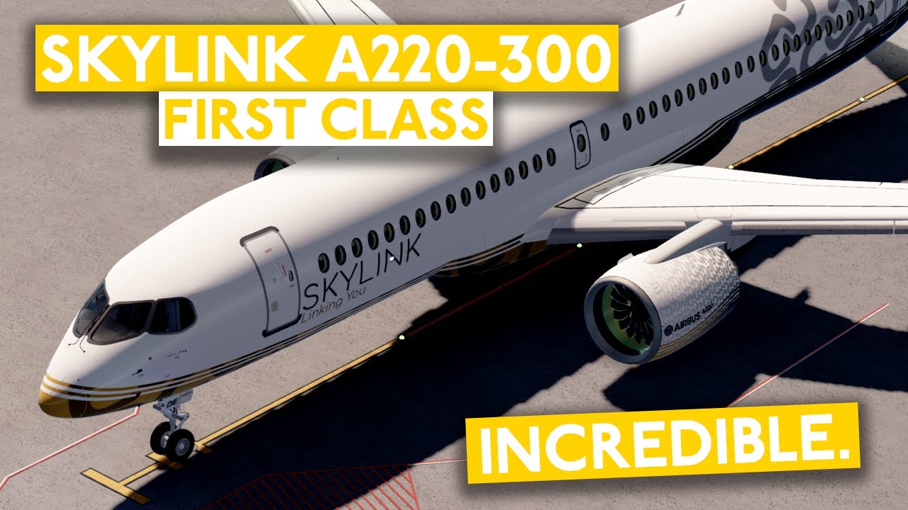 SkyLink A220-300 First Class Flight Review (Roblox) - YouTube