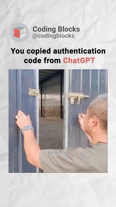 Copy-paste gone wrong 😂 | Who else can relate | CodingBlocks! #code #fail #chatgpt #coding #meme ...