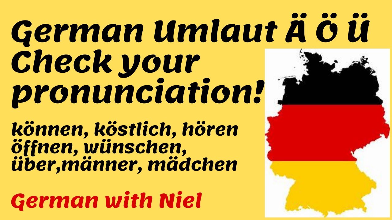 How to Pronounce German Umlaut Ä Ö Ü ? Check your pronunciation! (in ...