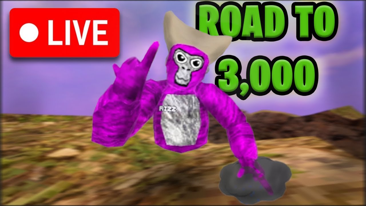 🔴ROAD TO 3K GORILLA TAG LIVE - MINIGAMES CODES🔴 - YouTube