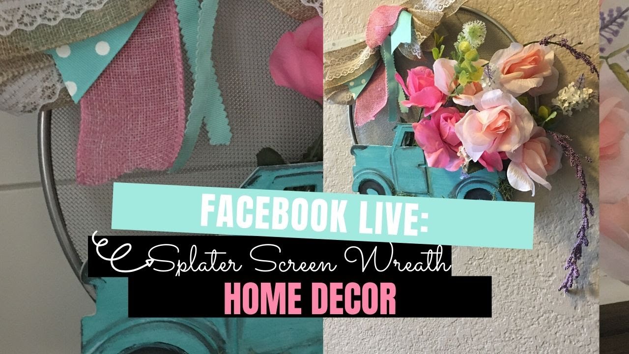DIY Splatter Screen Wreath - YouTube