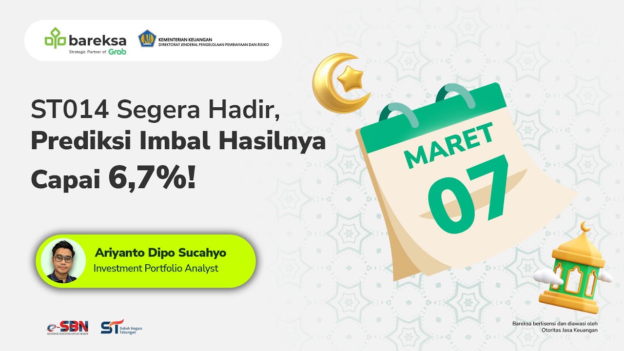 ST014 Segera Hadir, Prediksi Imbal Hasilnya Capai 6,7%! - YouTube