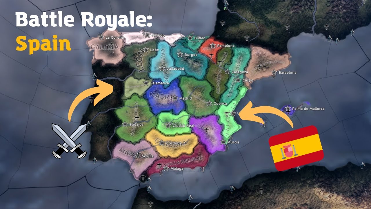 Battle Royale: Spain -HOI4 Timelapse - YouTube
