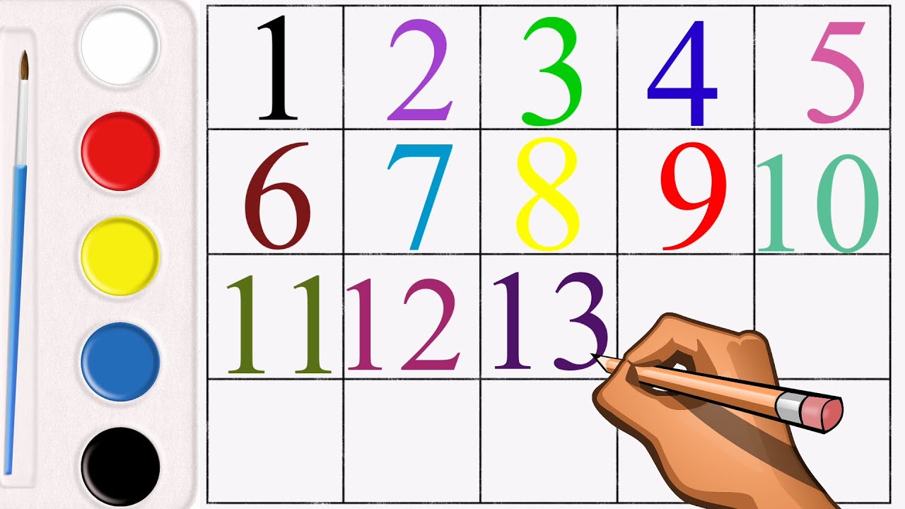 Numbers 1-20 for Children l Learn Numbers l Counting Numbers for ...