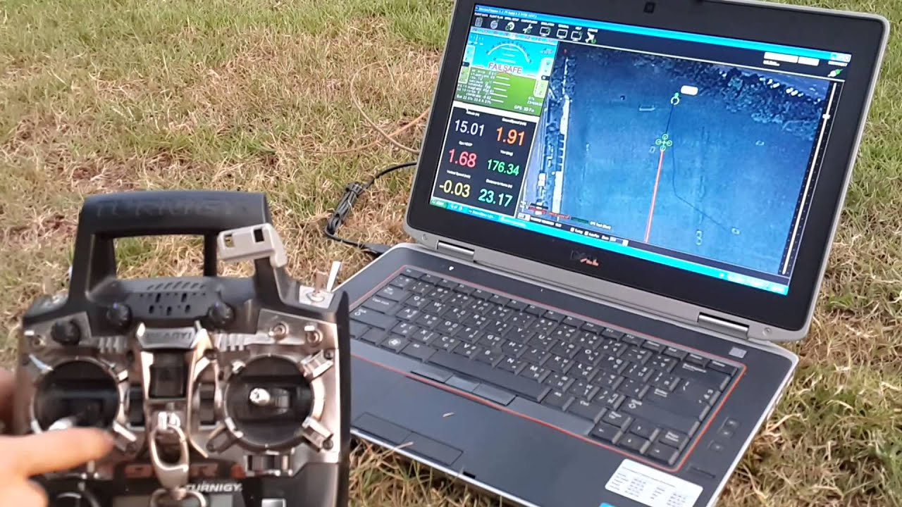 Arducopter Octarotor Failsafe test with Pixhawk - YouTube