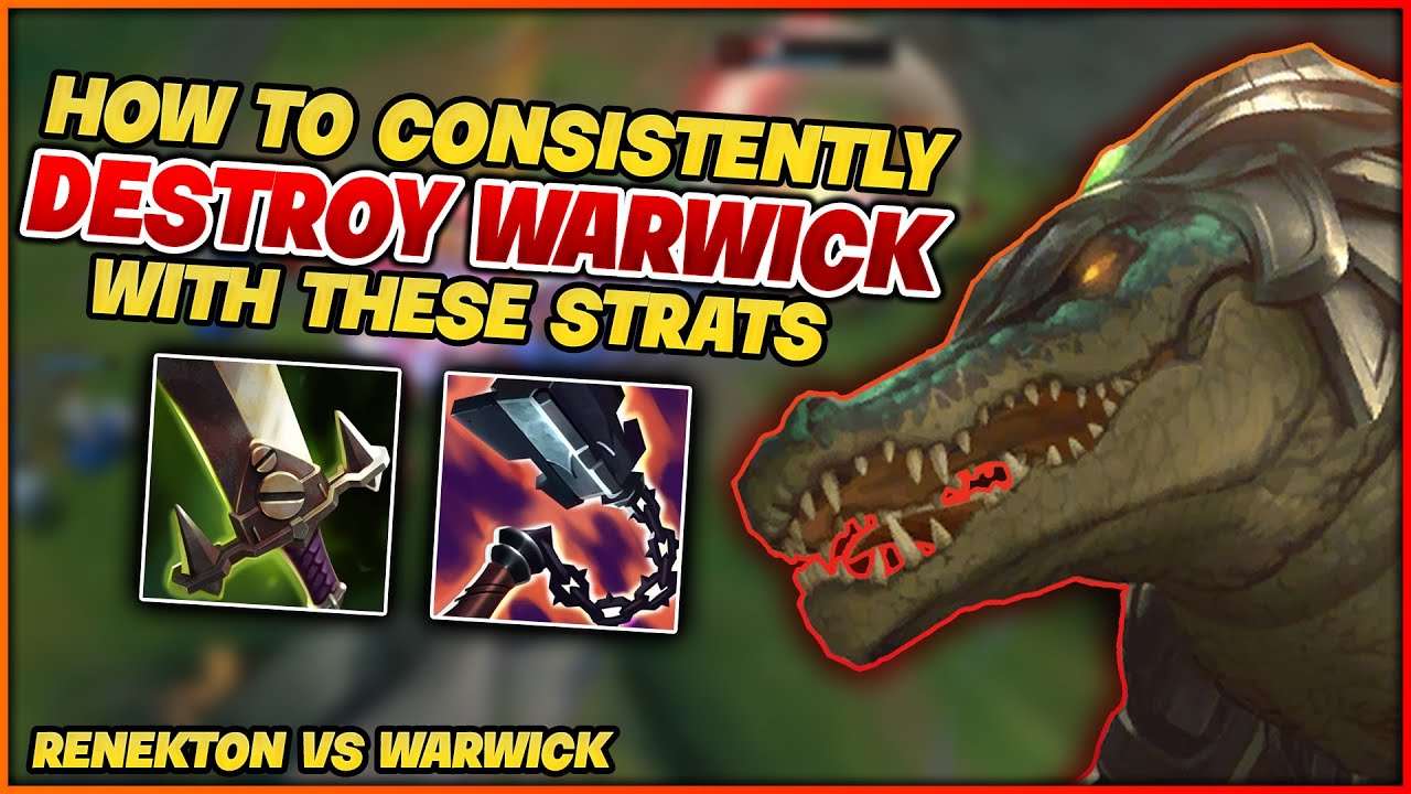 How To Destroy Warwick Toplane - Renekton Vs Warwick -Twitch VOD #6 ...