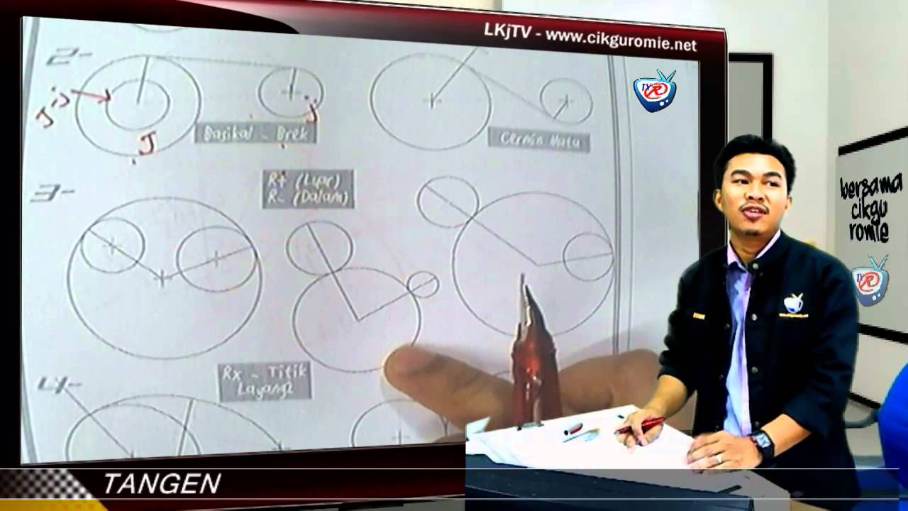 2013 04 Tangen bulatan menyentuh dalam dan luar - YouTube