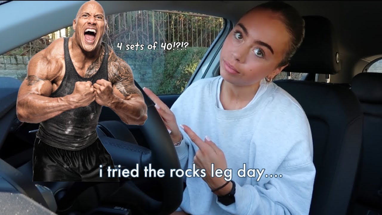 i tried the rocks leg day and here’s how it went …… - YouTube