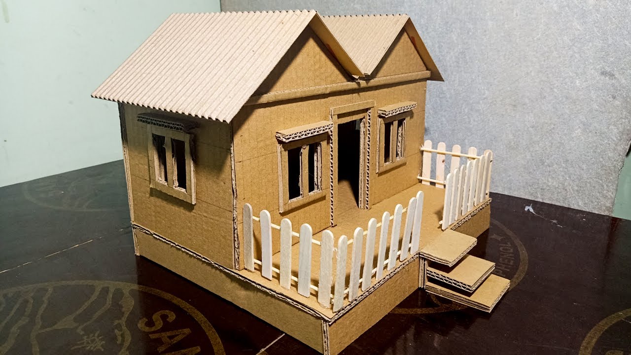 DIY Cardboard | How to build Cardboard House | Small House Cardboard ...