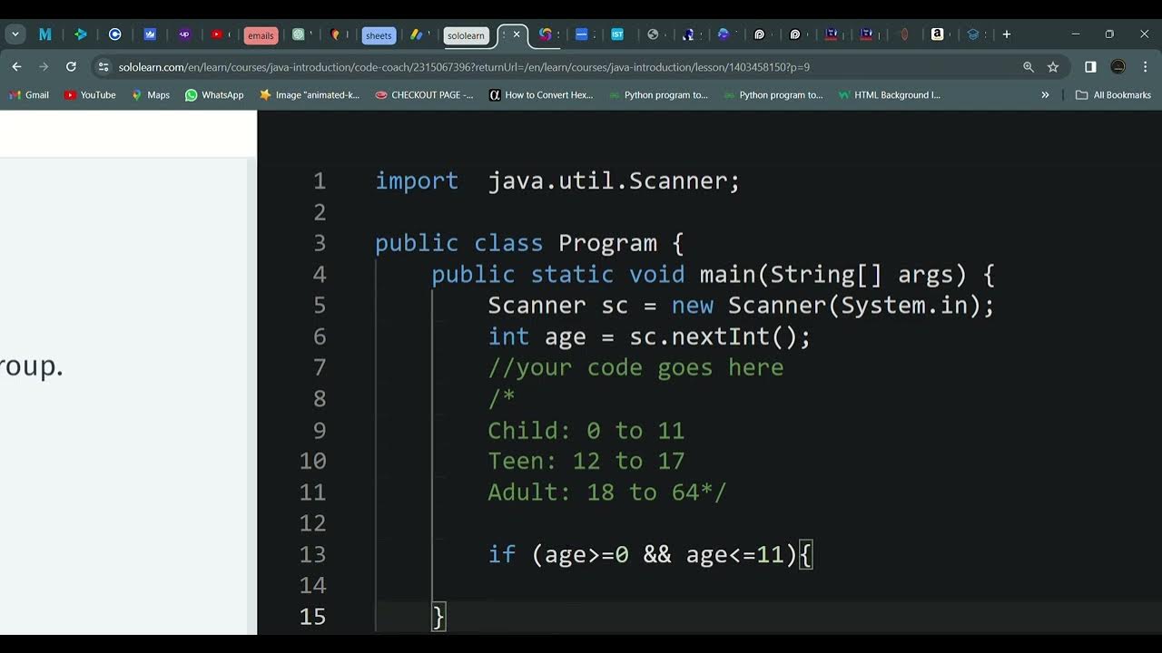 12 Multiple Conditions Introduction To Java Sololearn Youtube 8279