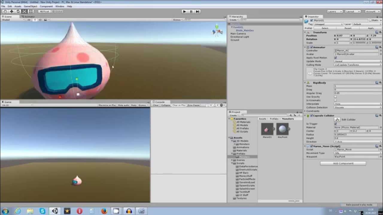 Unity 5 Tutorial: Basic AI C# - Idling & Moving - YouTube