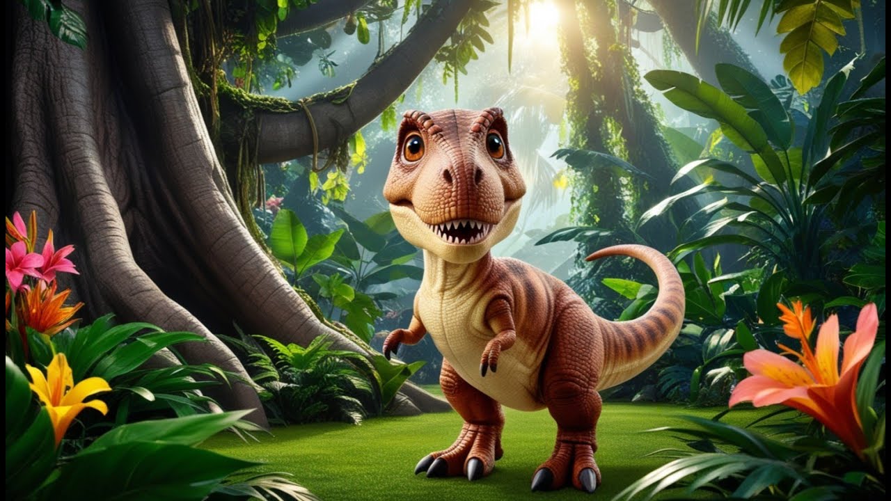 🦖 The Baby T-Rex’s First Roar! | Fun Dinosaur Story for Kids 🦖 - YouTube