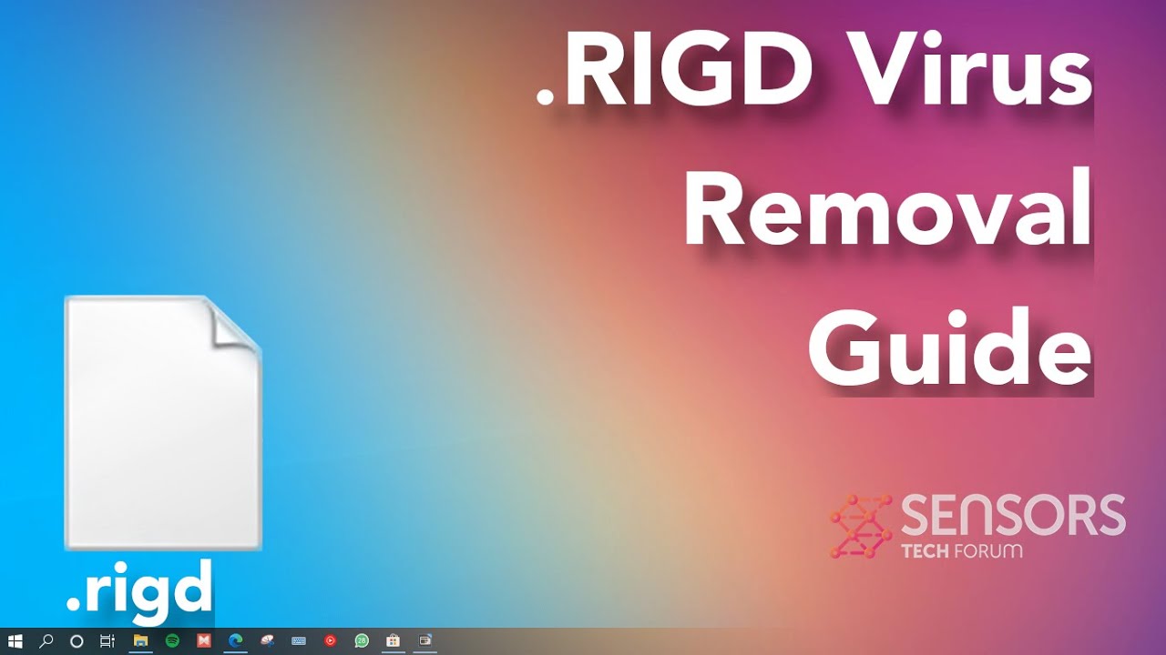 RIGD Virus [.rigd File] Remove & Decrypt Guide [Free Fix] - YouTube