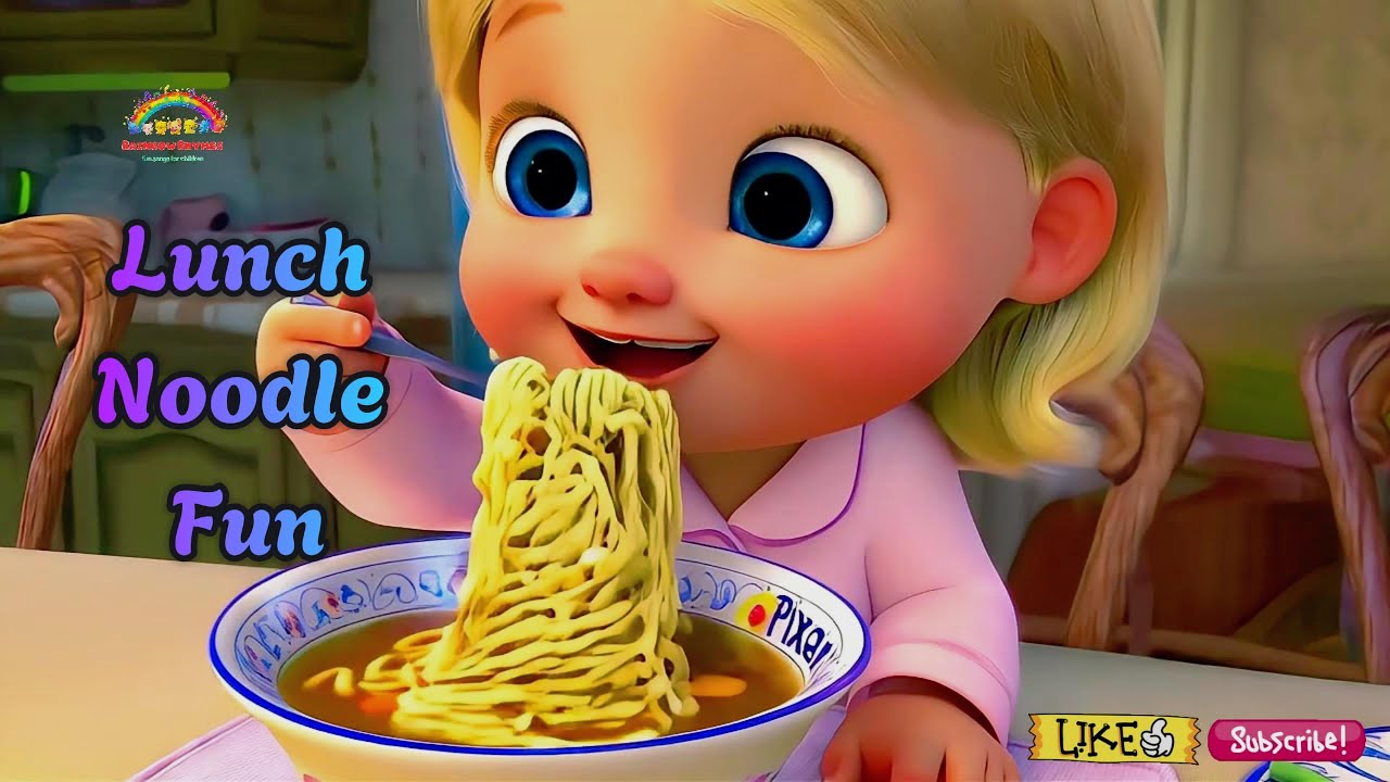 Yummy Lunch Noodle Fun | Good Healthy Habits For Children | Nursery ...