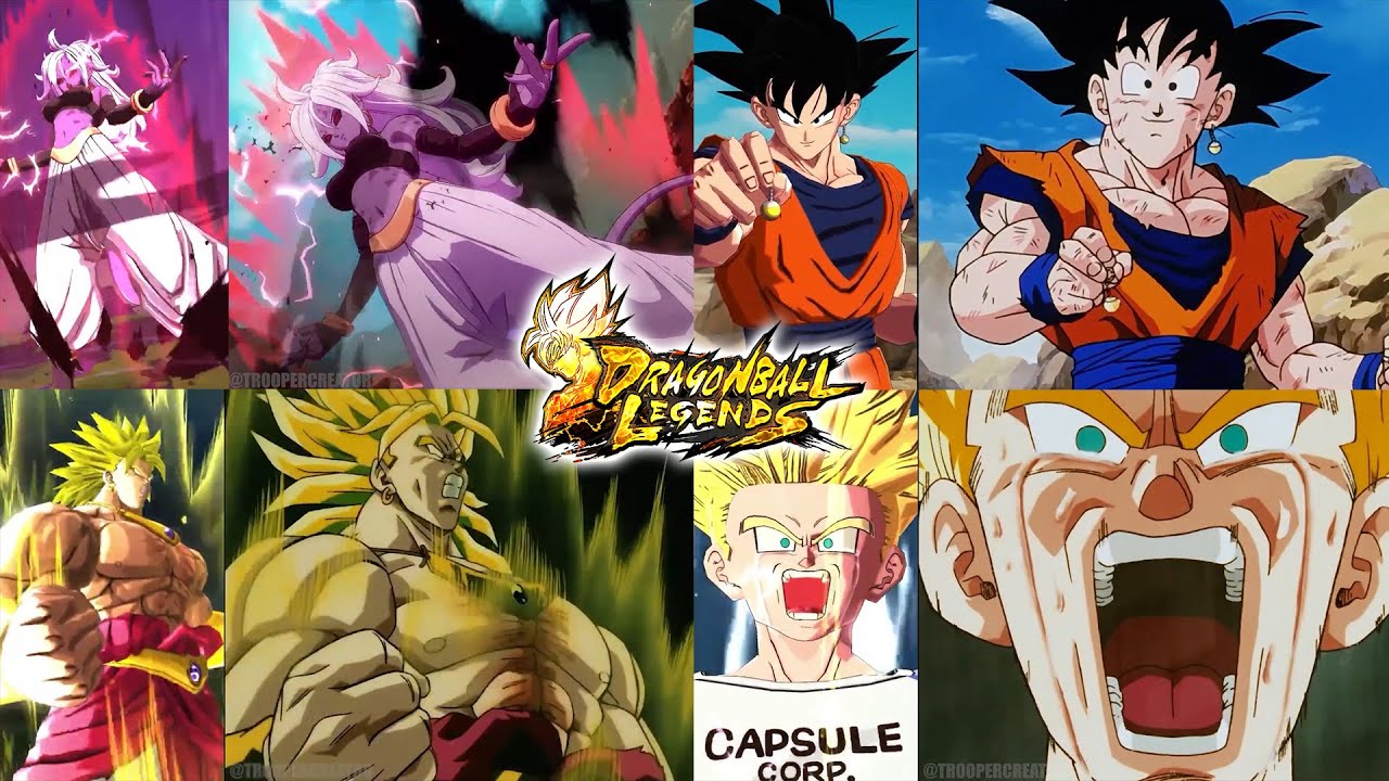 ALL TRANSFORMATIONS References | Dragon Ball Legends - YouTube